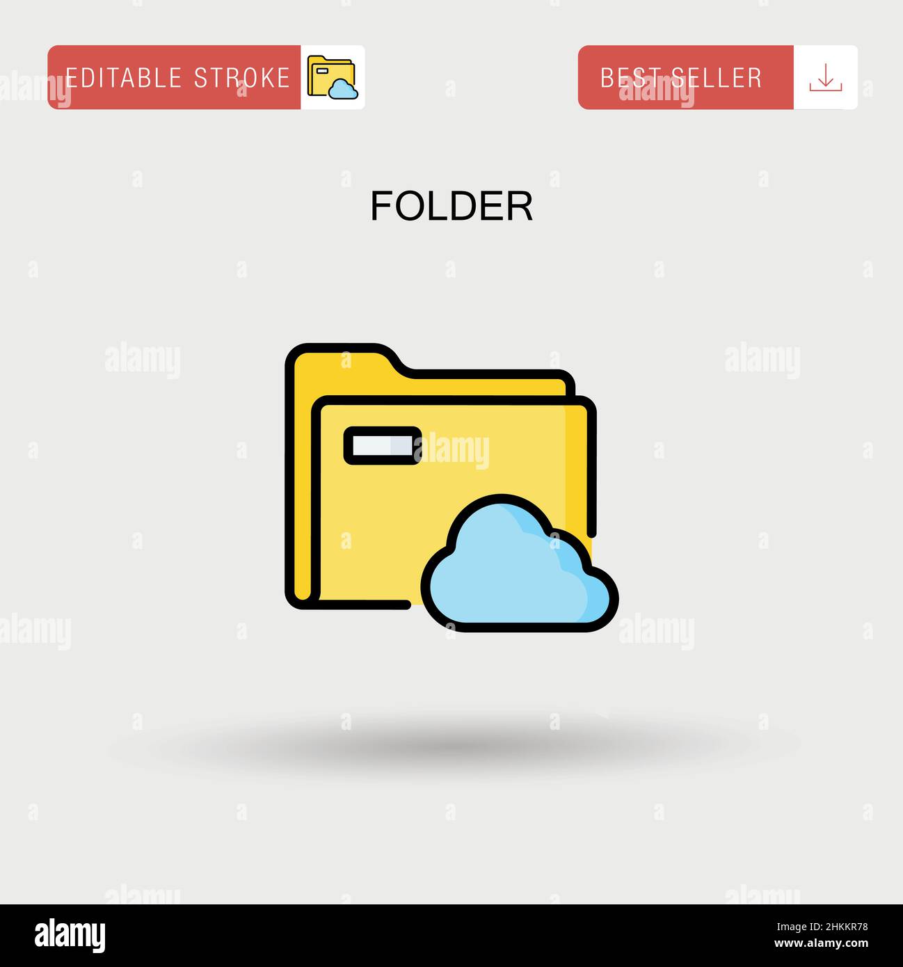 Folder Simple vector icon Stock Vector Image & Art - Alamy
