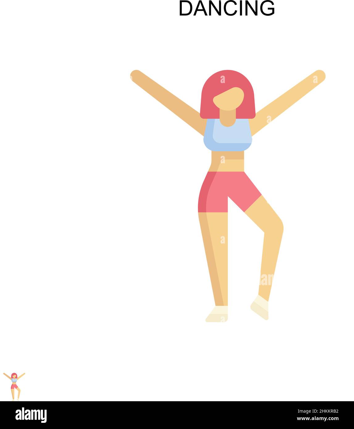Dancing Simple vector icon. Illustration symbol design template for web ...