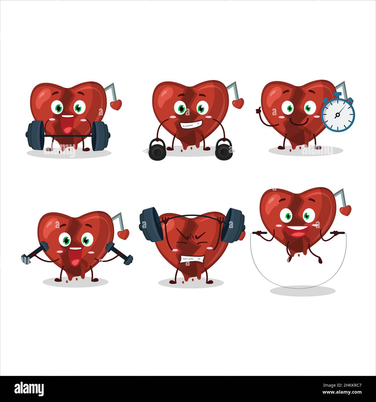 A healthy broken heart love cartoon style trying some tools on Fitness ...