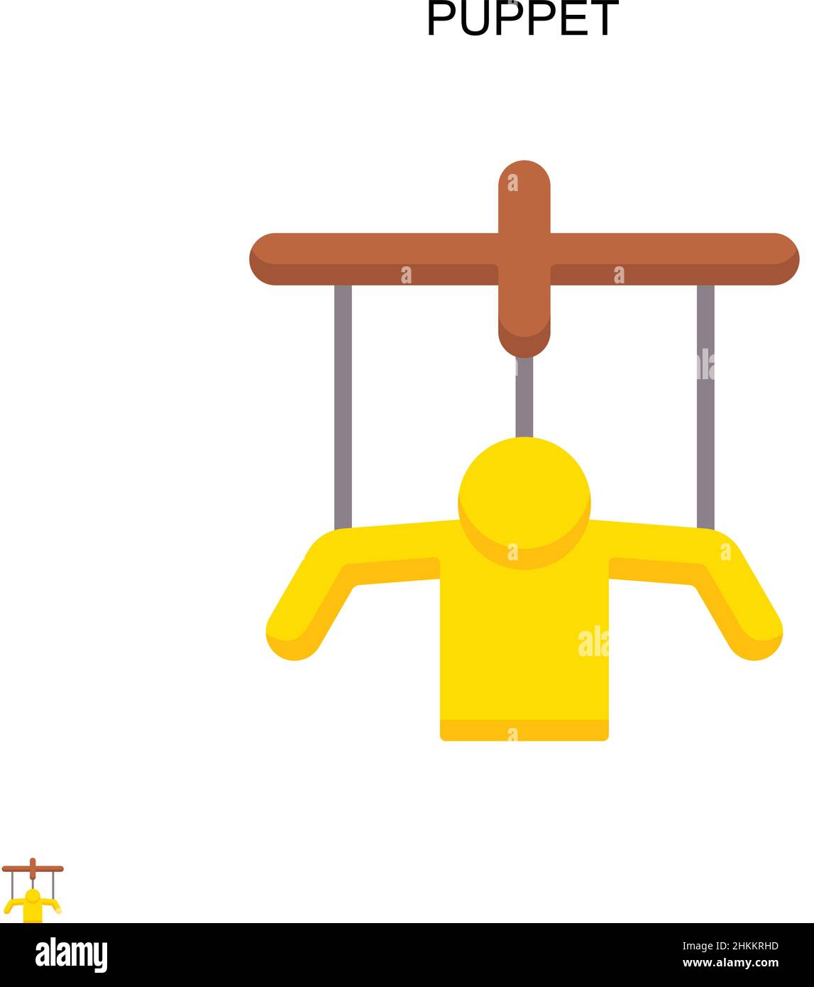 Puppet Simple vector icon. Illustration symbol design template for web ...
