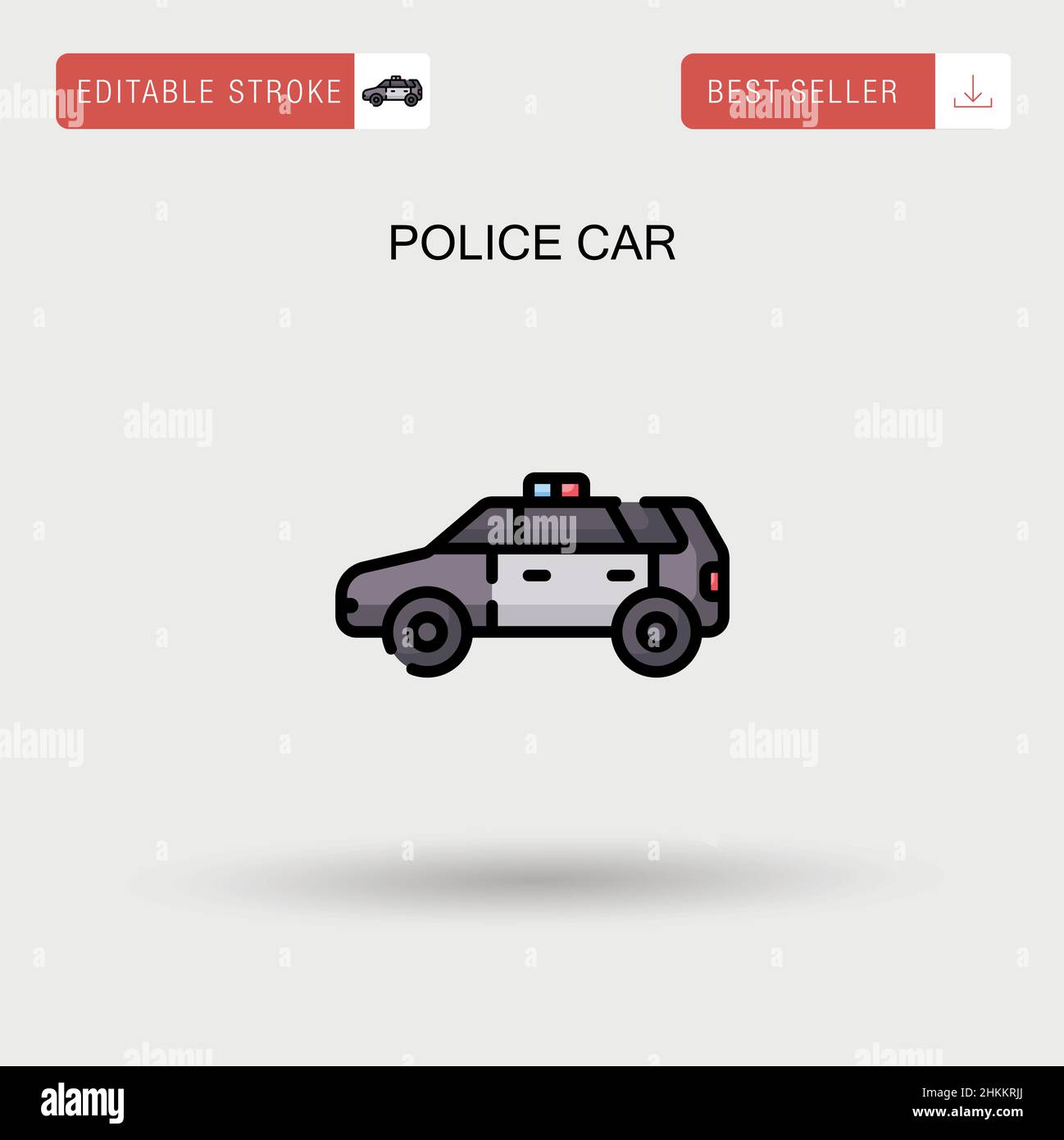 Police car side Stock Vector Images - Alamy