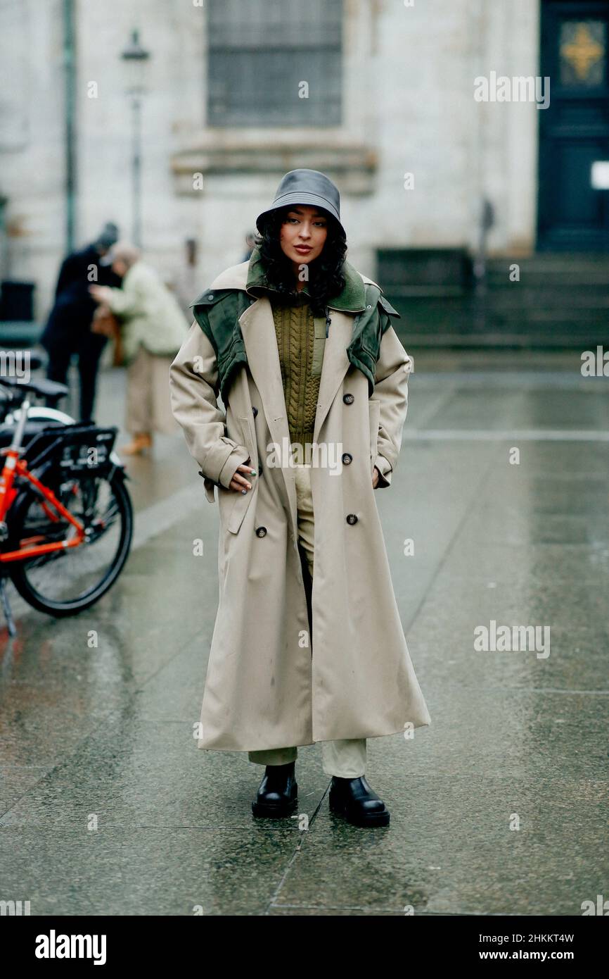 Street style, Zahra Omarji arriving at Copenhagen Fashion week Fall ...