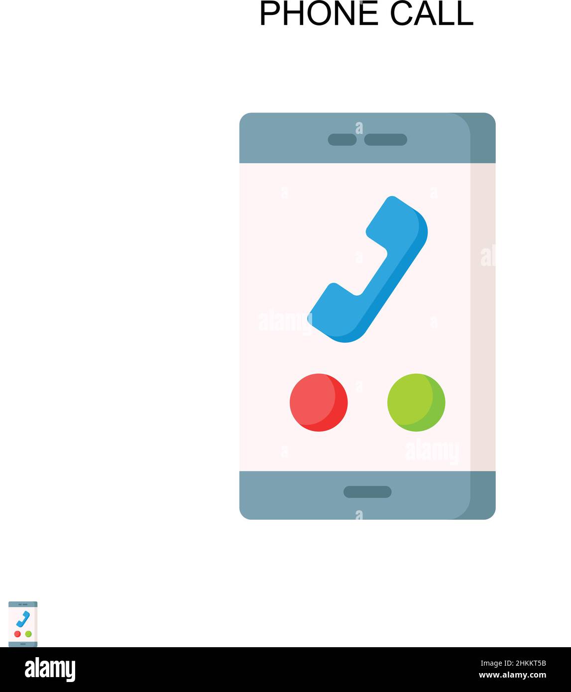 Phone call Simple vector icon. Illustration symbol design template for ...