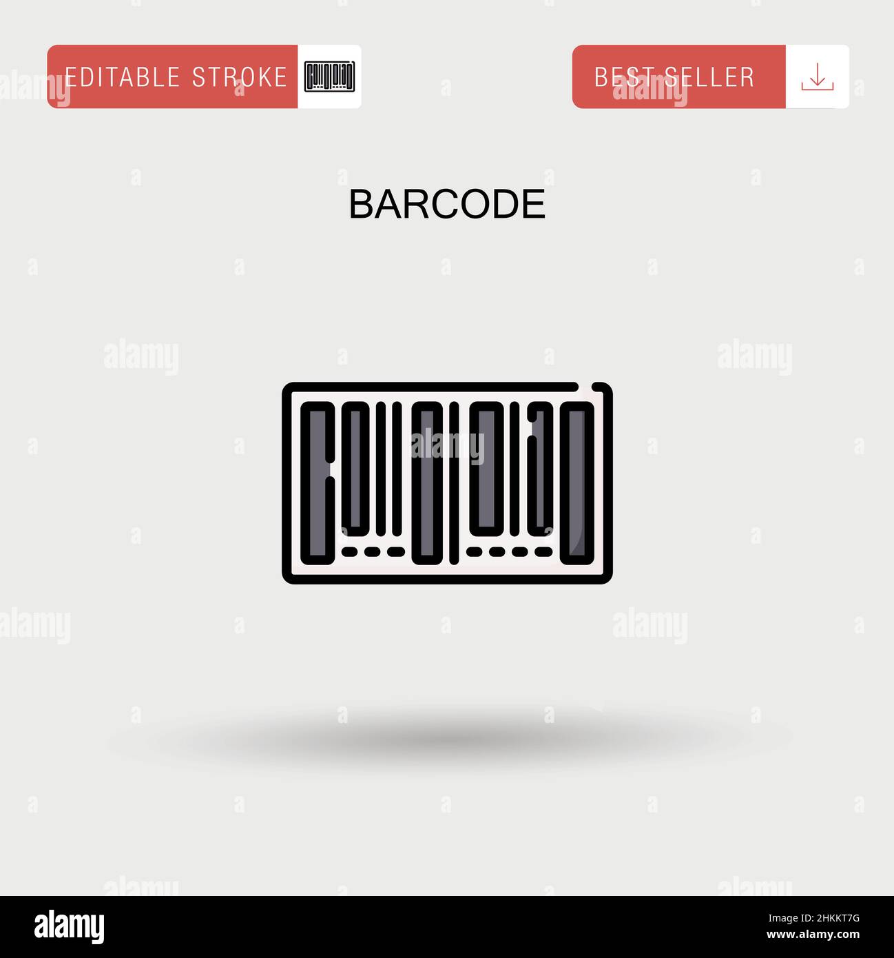 Barcode Simple vector icon Stock Vector Image & Art - Alamy