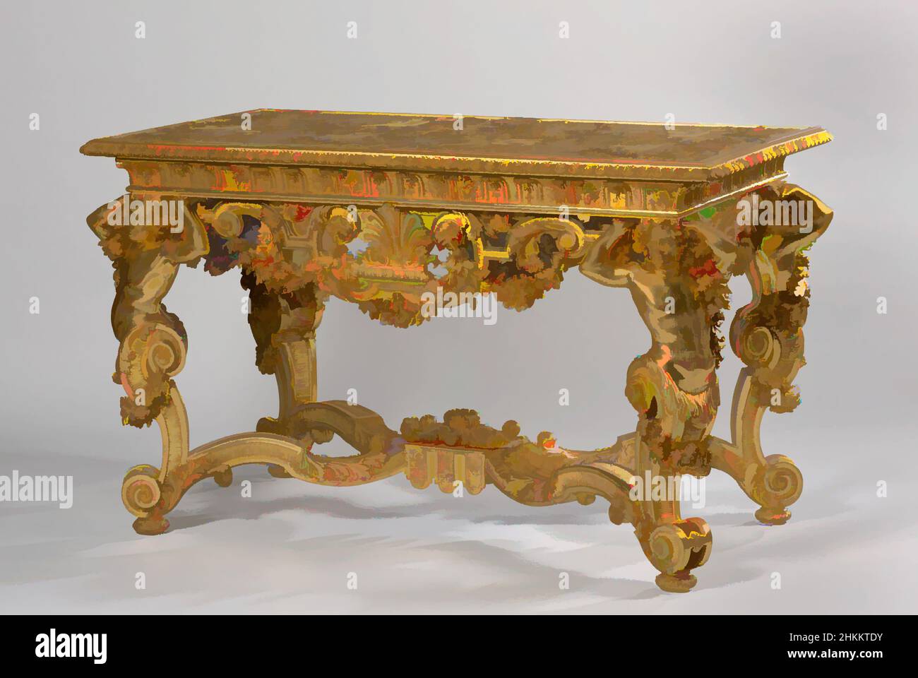 Art inspired by Gilded table, Daniël Marot, after design of, c. 1709 ...