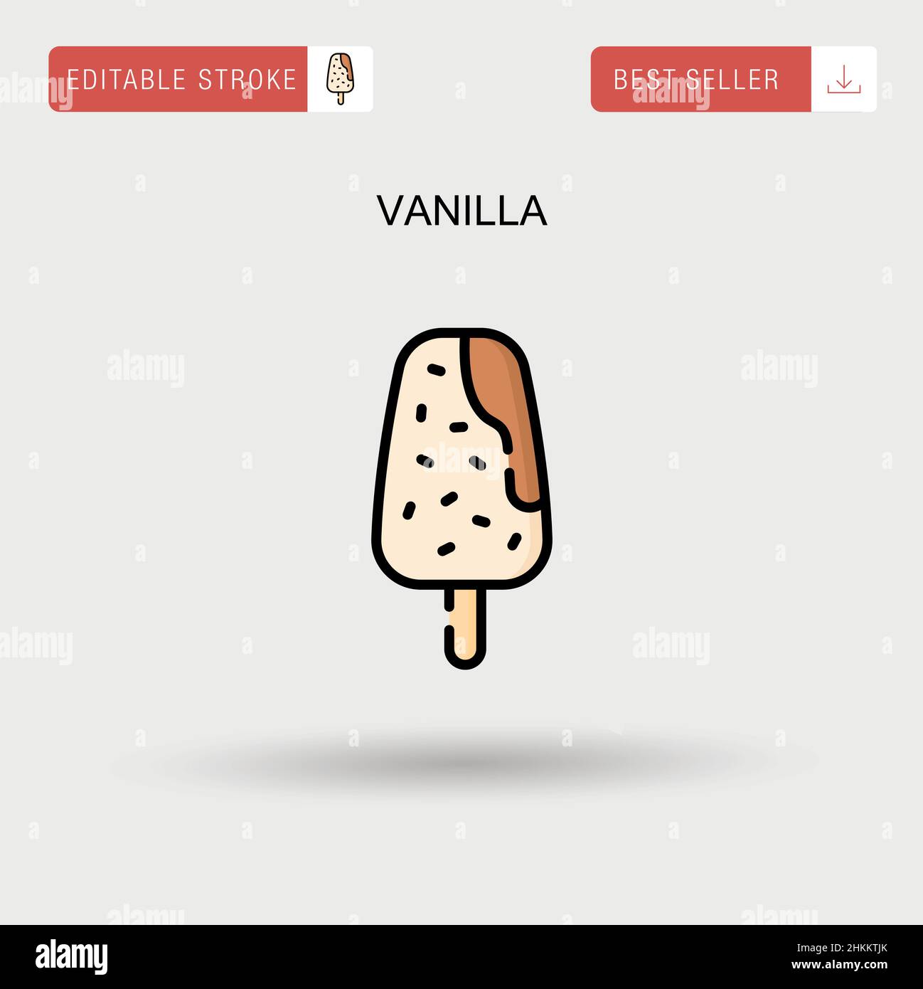 Vanilla Simple vector icon Stock Vector Image & Art - Alamy