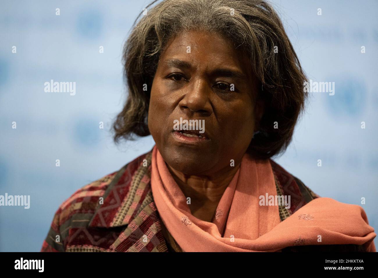 United nations ambassador linda thomas greenfield hi-res stock ...