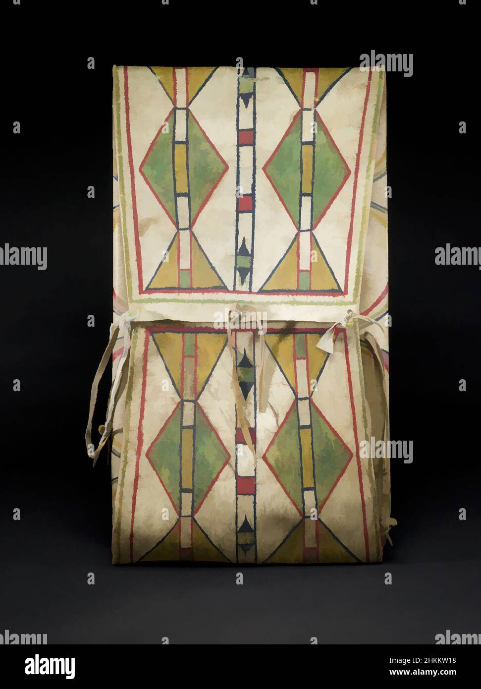 Art inspired by Parfleche, Niitsitapi (Blackfeet), c.1890, Rawhide ...