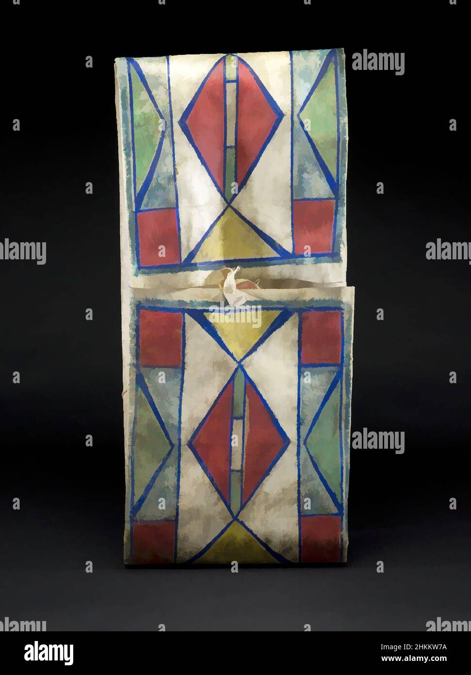 Art inspired by Parfleche, Paiute, Shoshone, c.1890, Rawhide, leather ...