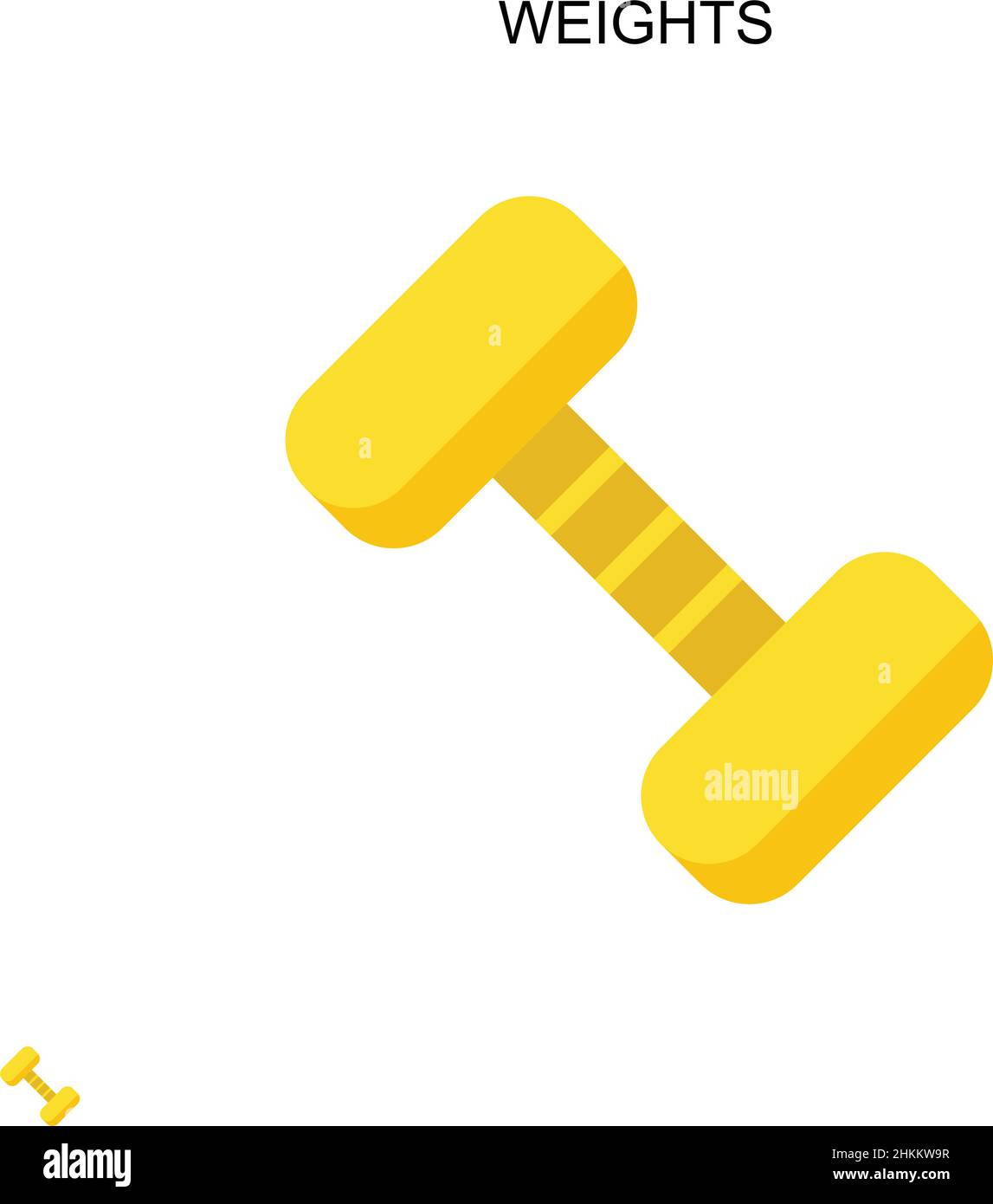 Weights Simple vector icon. Illustration symbol design template for web ...