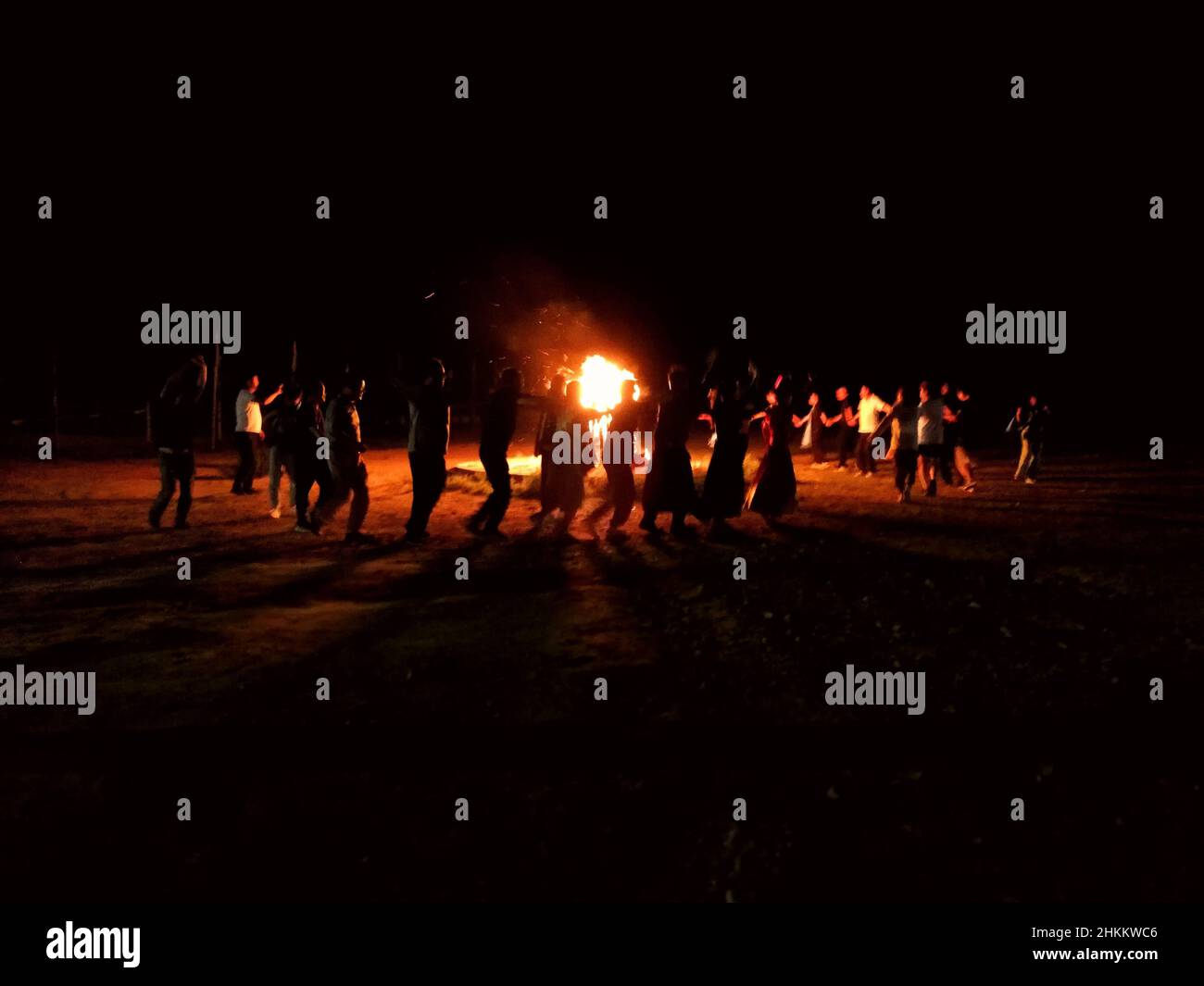 Dancing around bonfire hi-res stock photography and images - Alamy