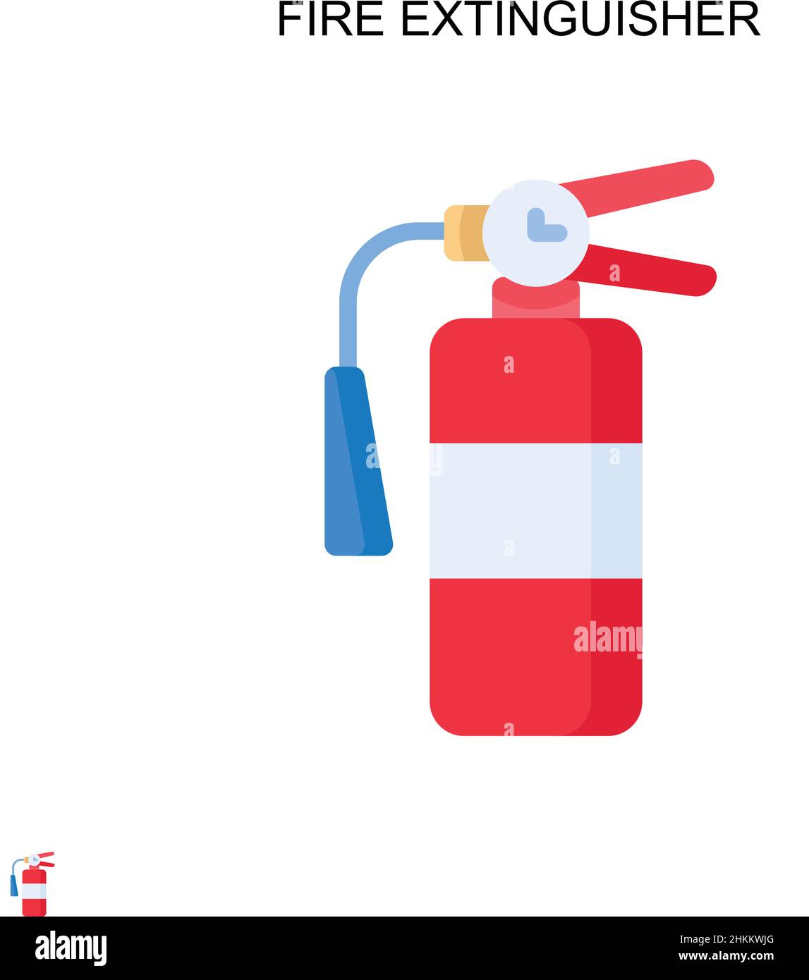 Fire Extinguisher Simple Vector Icon Illustration Symbol Design Template For Web Mobile Ui