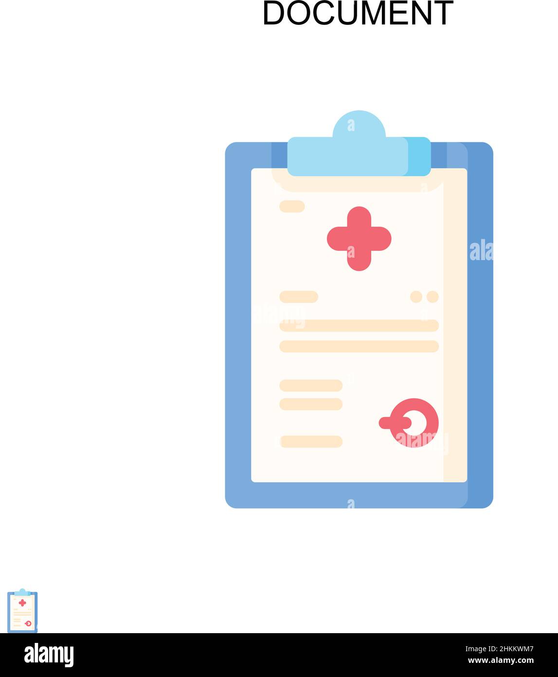 Document Simple vector icon. Illustration symbol design template for ...