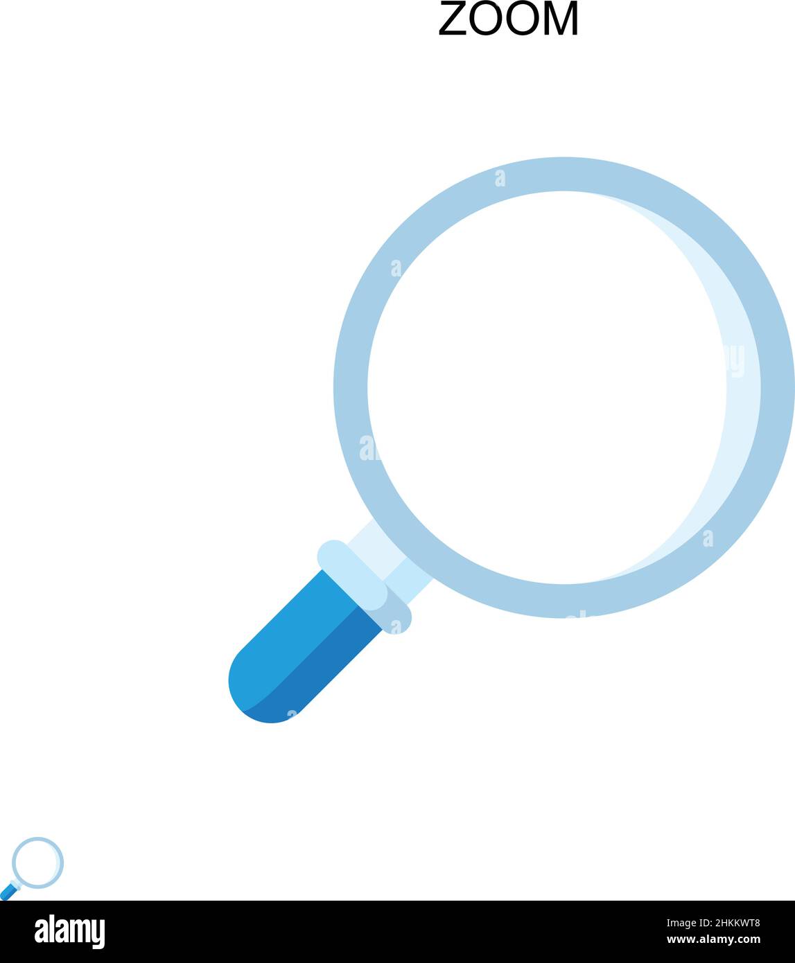 Zoom Simple vector icon. Illustration symbol design template for web ...