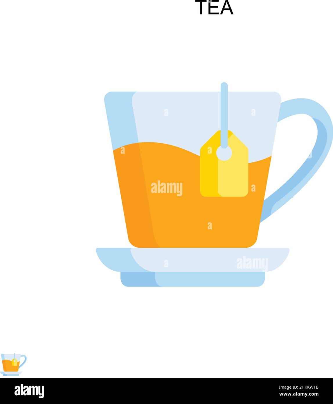 Tea Simple vector icon. Illustration symbol design template for web ...