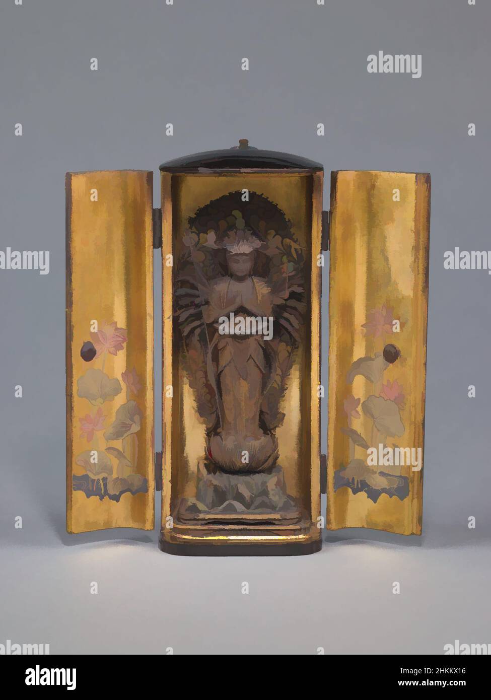 Art inspired by Portable Shrine with Statuette of the Thousand-Armed ...