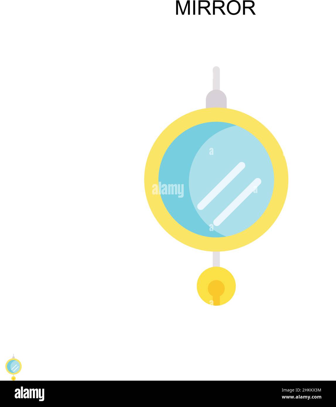 Mirror Simple vector icon. Illustration symbol design template for web ...