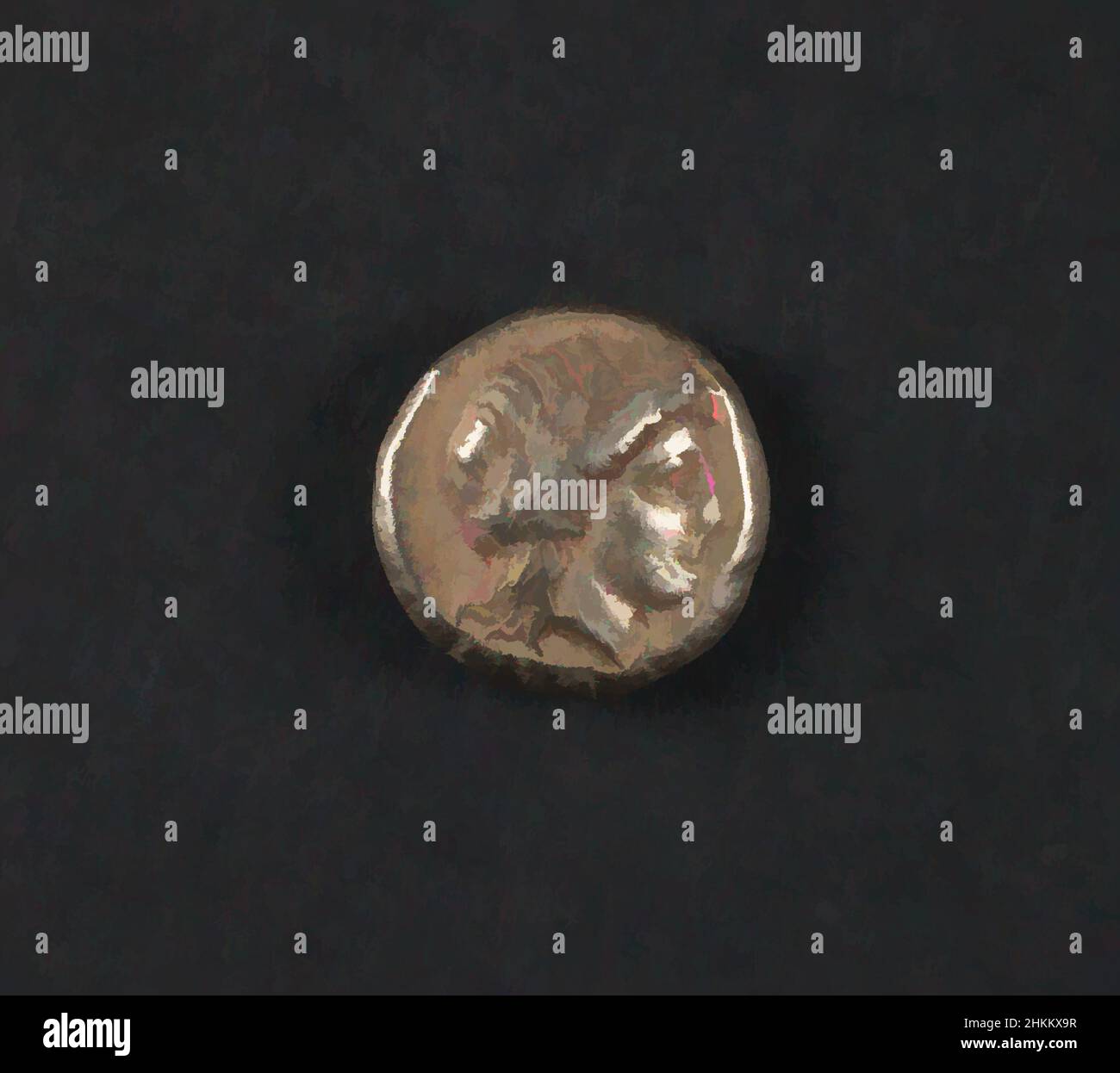 Art inspired by One-sixth Stater with Bearded Silenos, Greek, c.900-31 ...