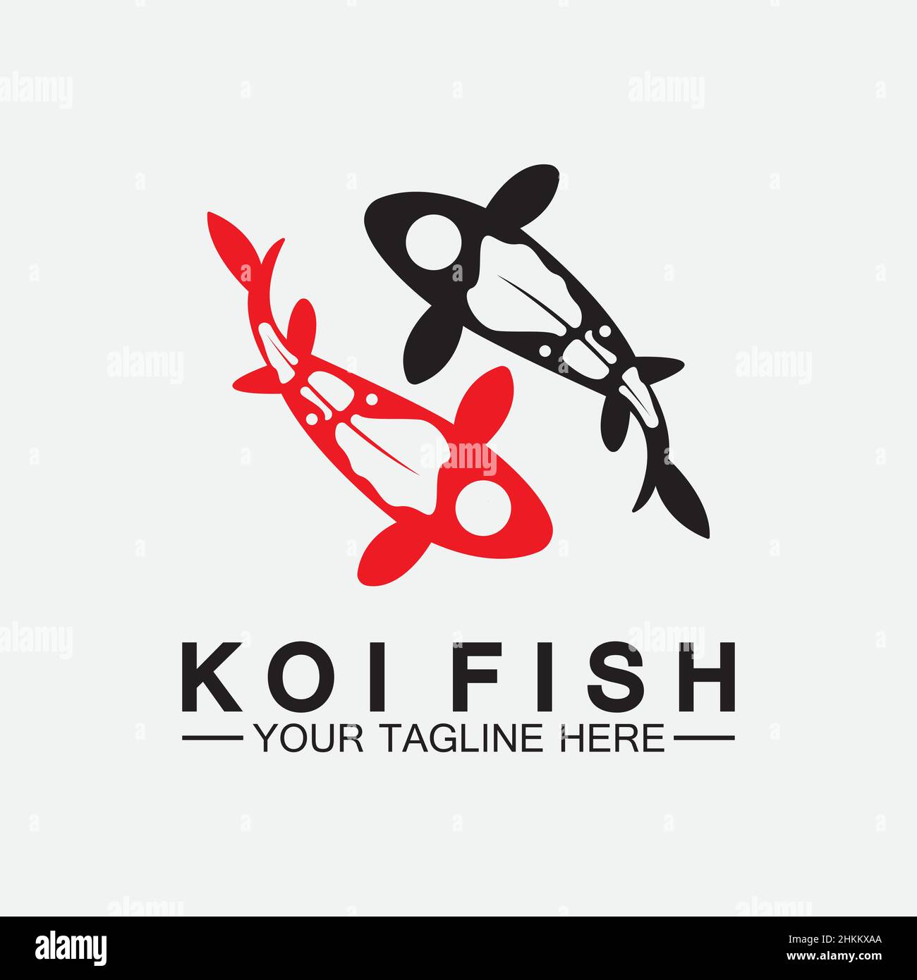 Koi Fish Logo Design Vector Template Stock Vector Image & Art - Alamy