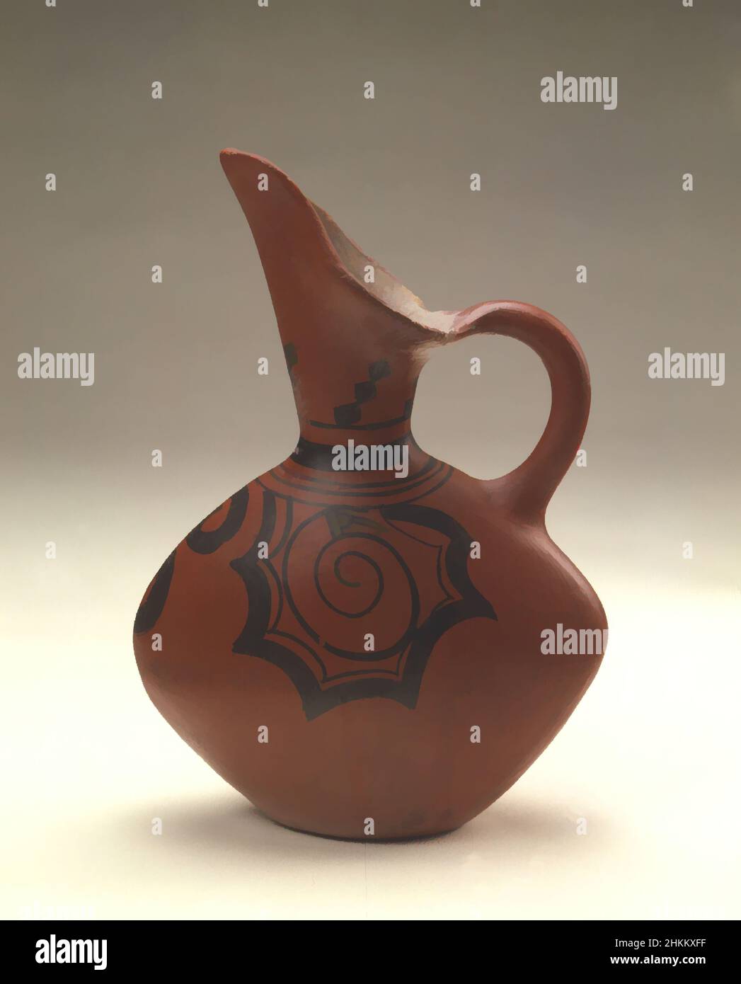 Art inspired by Vessel with Painted Motifs, Aztec, Late Postclassic ...
