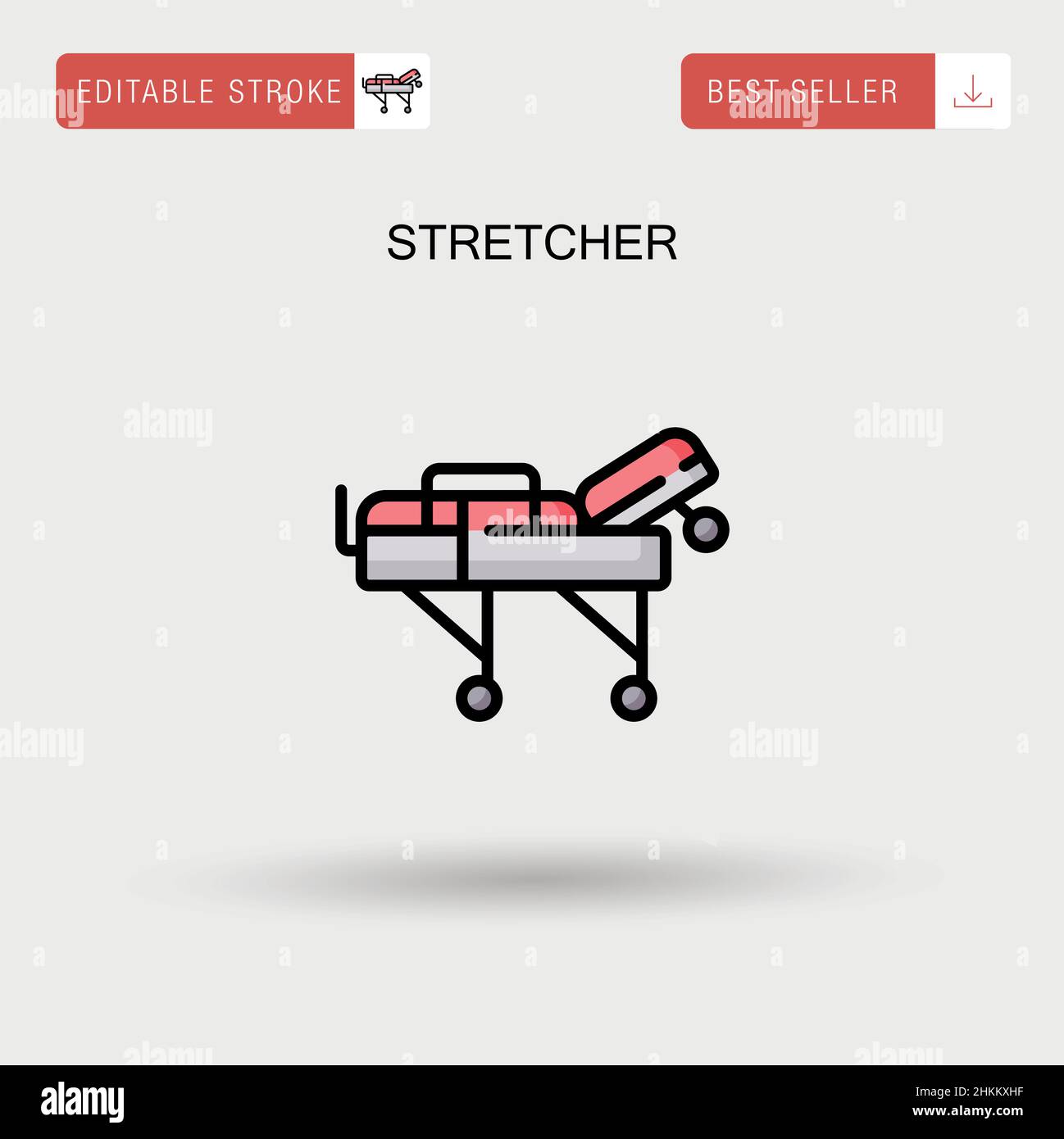 Stretcher Simple vector icon Stock Vector Image & Art - Alamy