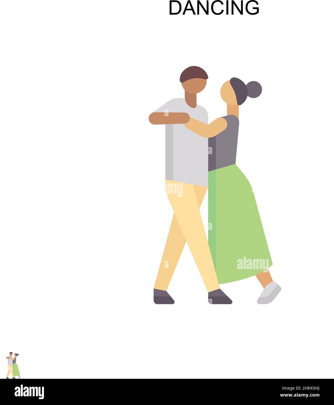 Dancing Simple vector icon. Illustration symbol design template for web ...