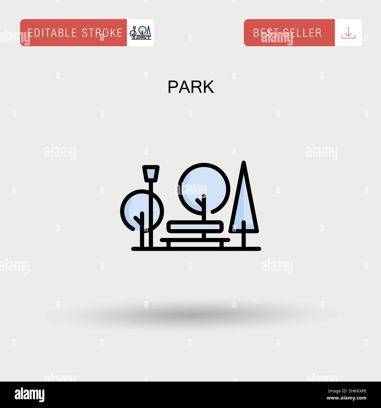 Park Simple vector icon Stock Vector Image & Art - Alamy