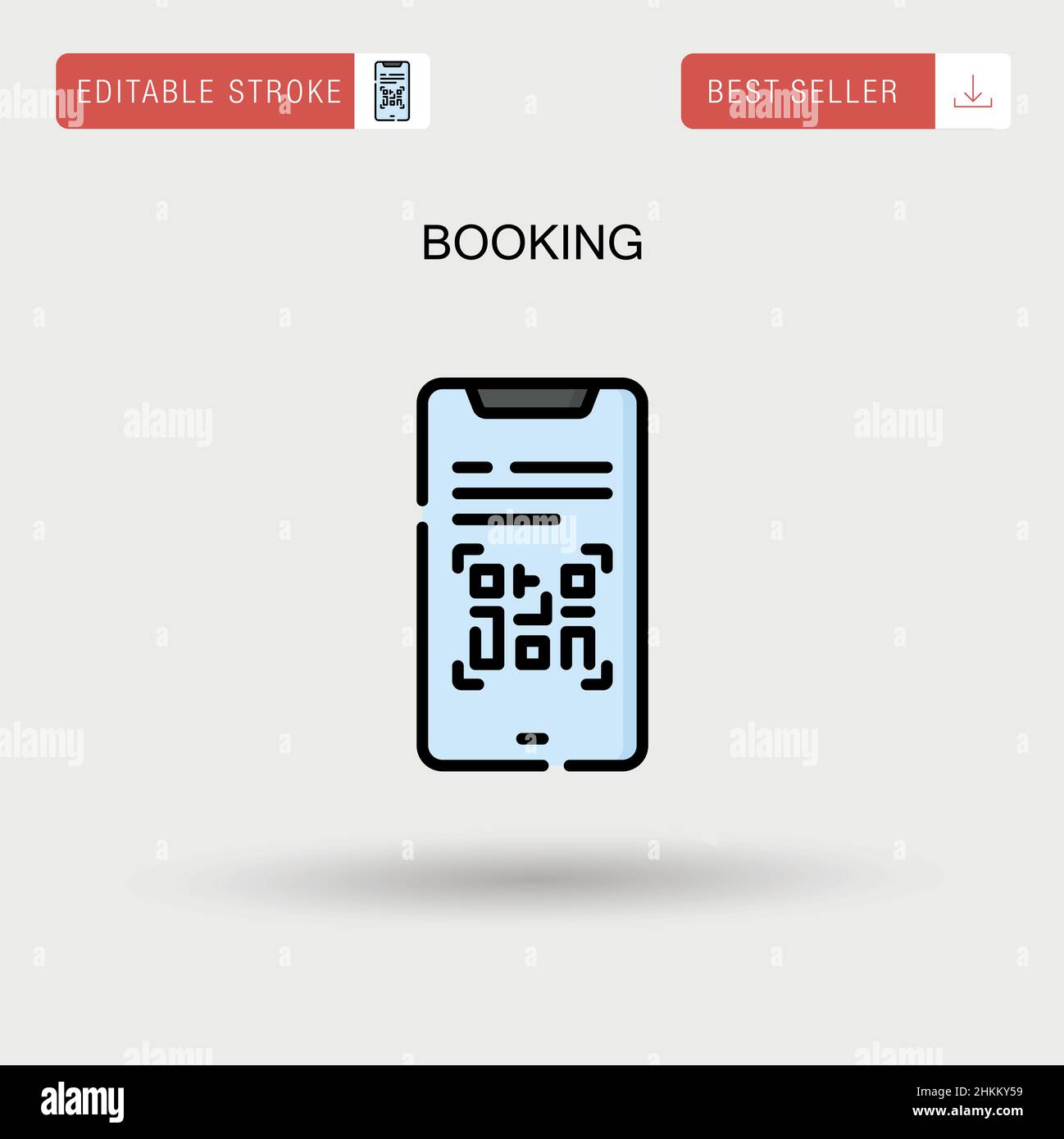 Booking Simple vector icon Stock Vector Image & Art - Alamy