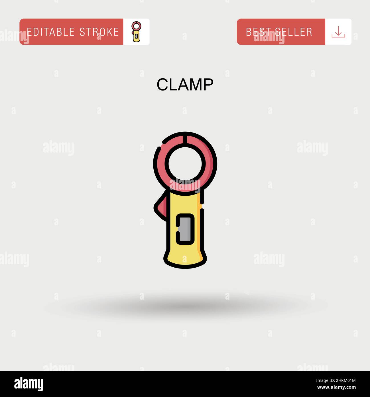 Iron clamp Stock Vector Images - Alamy