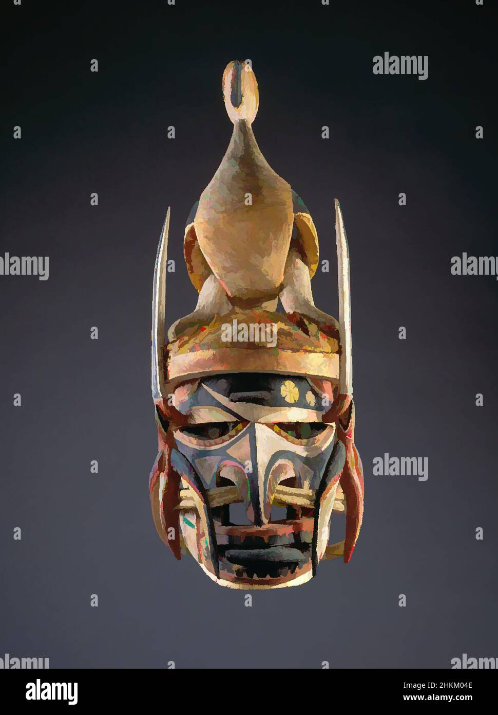 Art inspired by Malagan Mask With Bird on Head, northern New Ireland ...