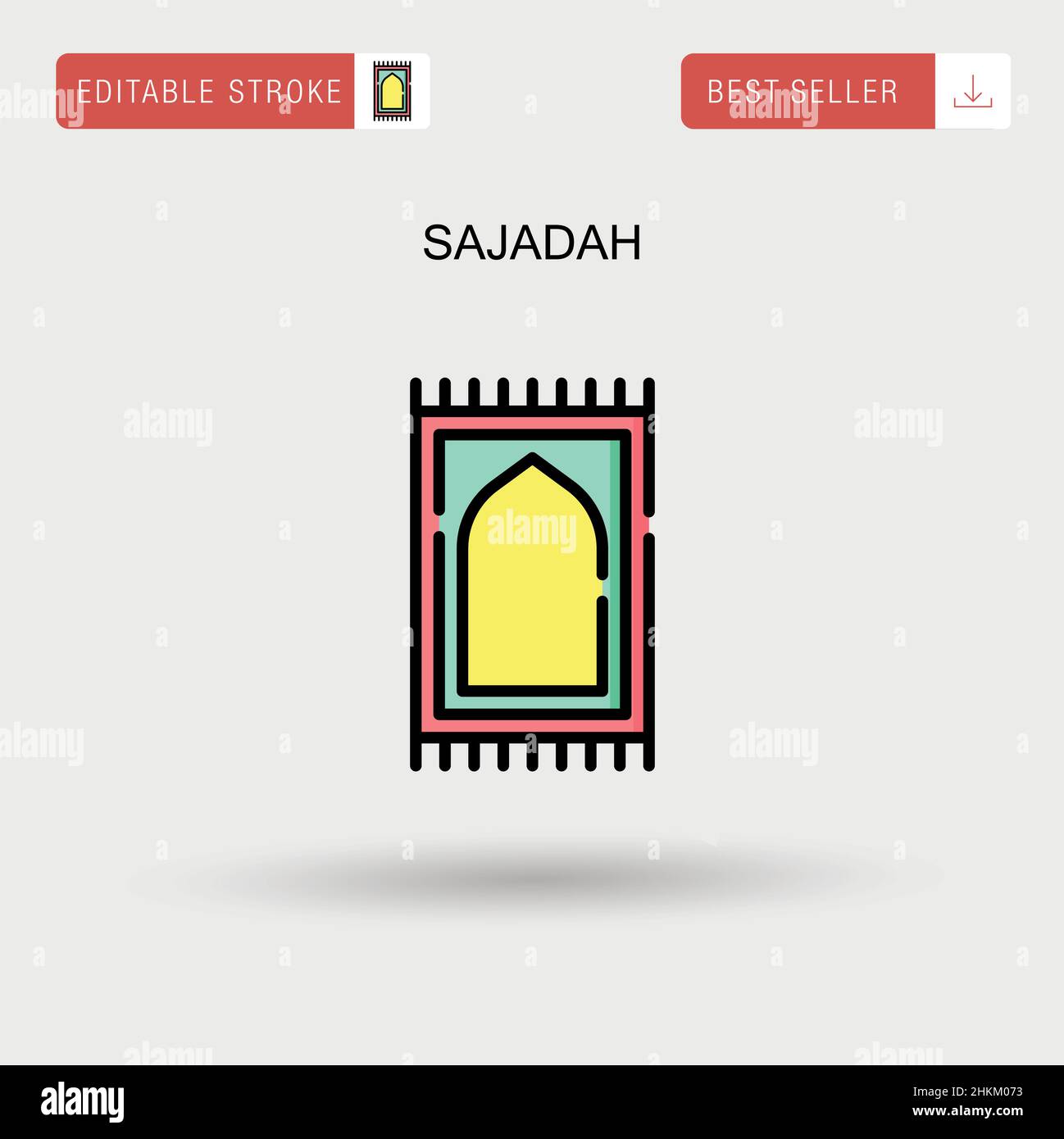 Sajadah Simple vector icon Stock Vector Image & Art - Alamy