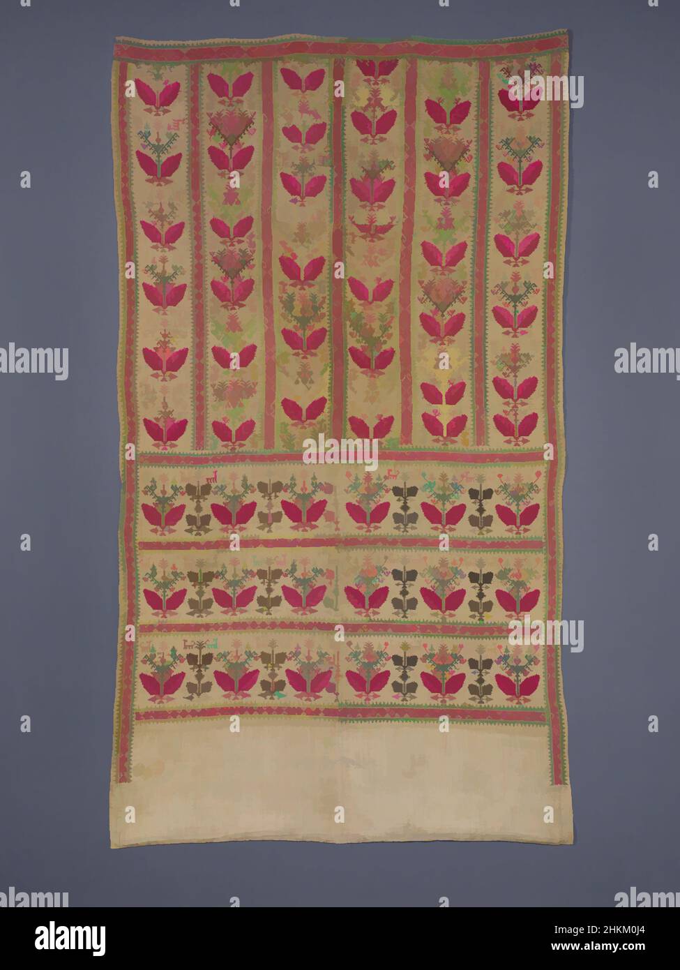 Art inspired by Bed Curtain Panel, Greek (modern), 17th century, Silk ...