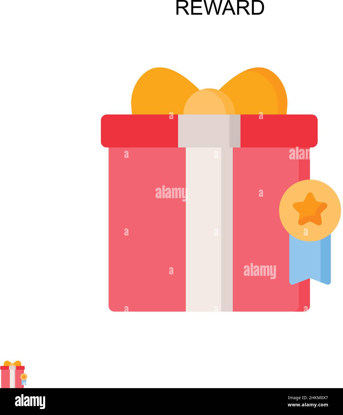 Reward Simple vector icon. Illustration symbol design template for web ...