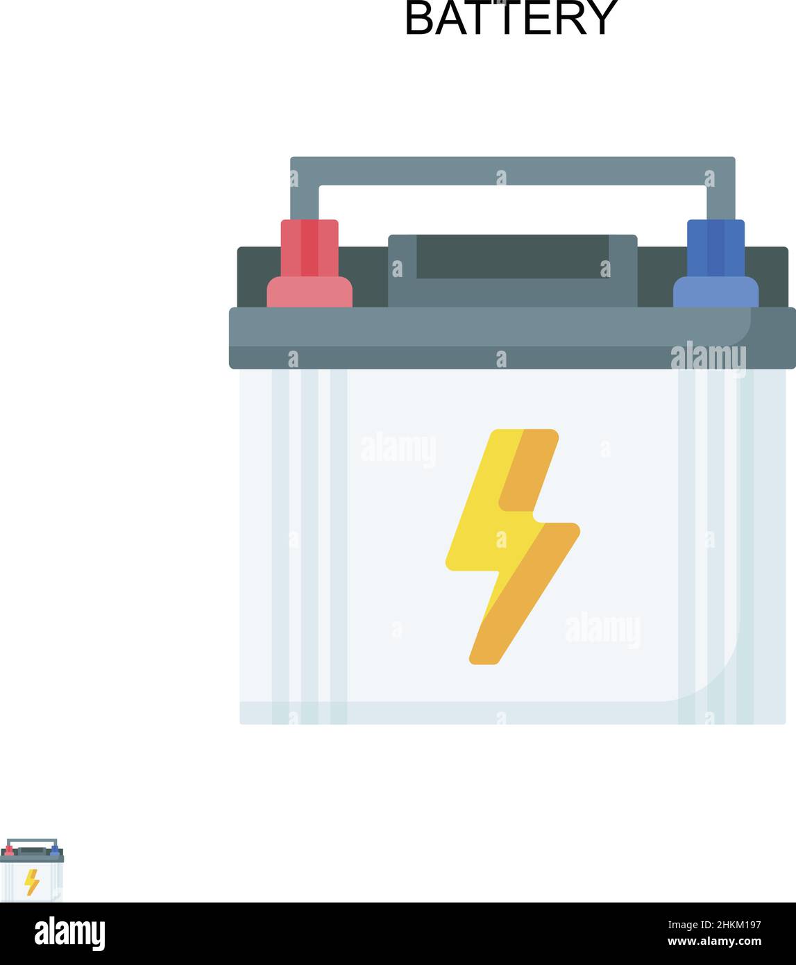 Battery Simple vector icon. Illustration symbol design template for web ...