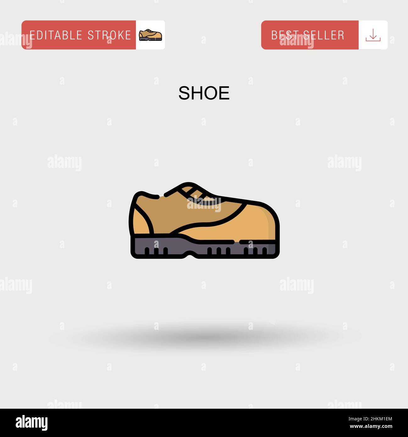 Shoe Simple vector icon Stock Vector Image & Art - Alamy