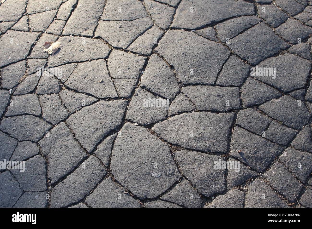 Broken asphalt ground texture Stock Photo - Alamy