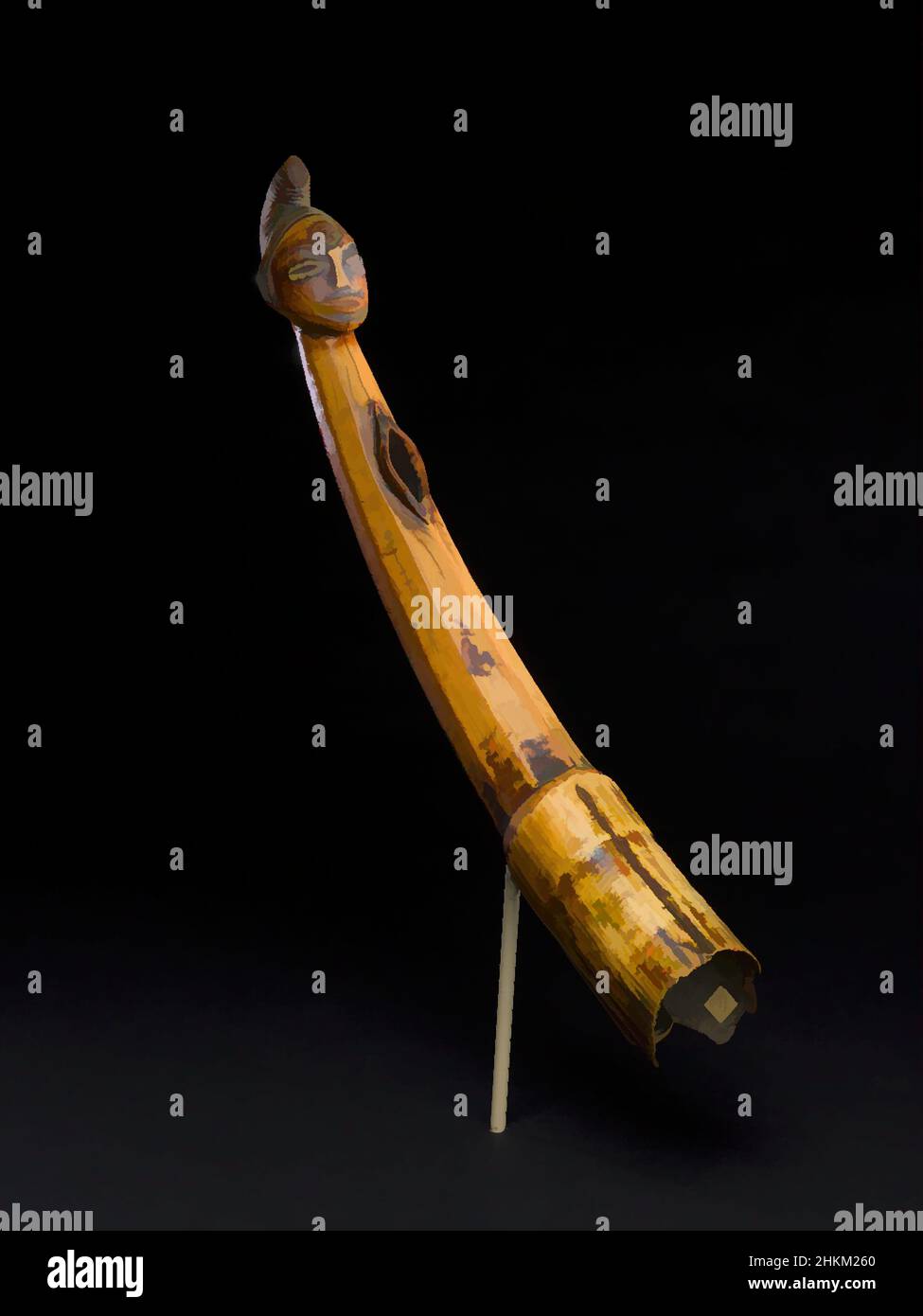 Art inspired by Side-Blown Horn (pungi), Unidentified Punu artist, late ...