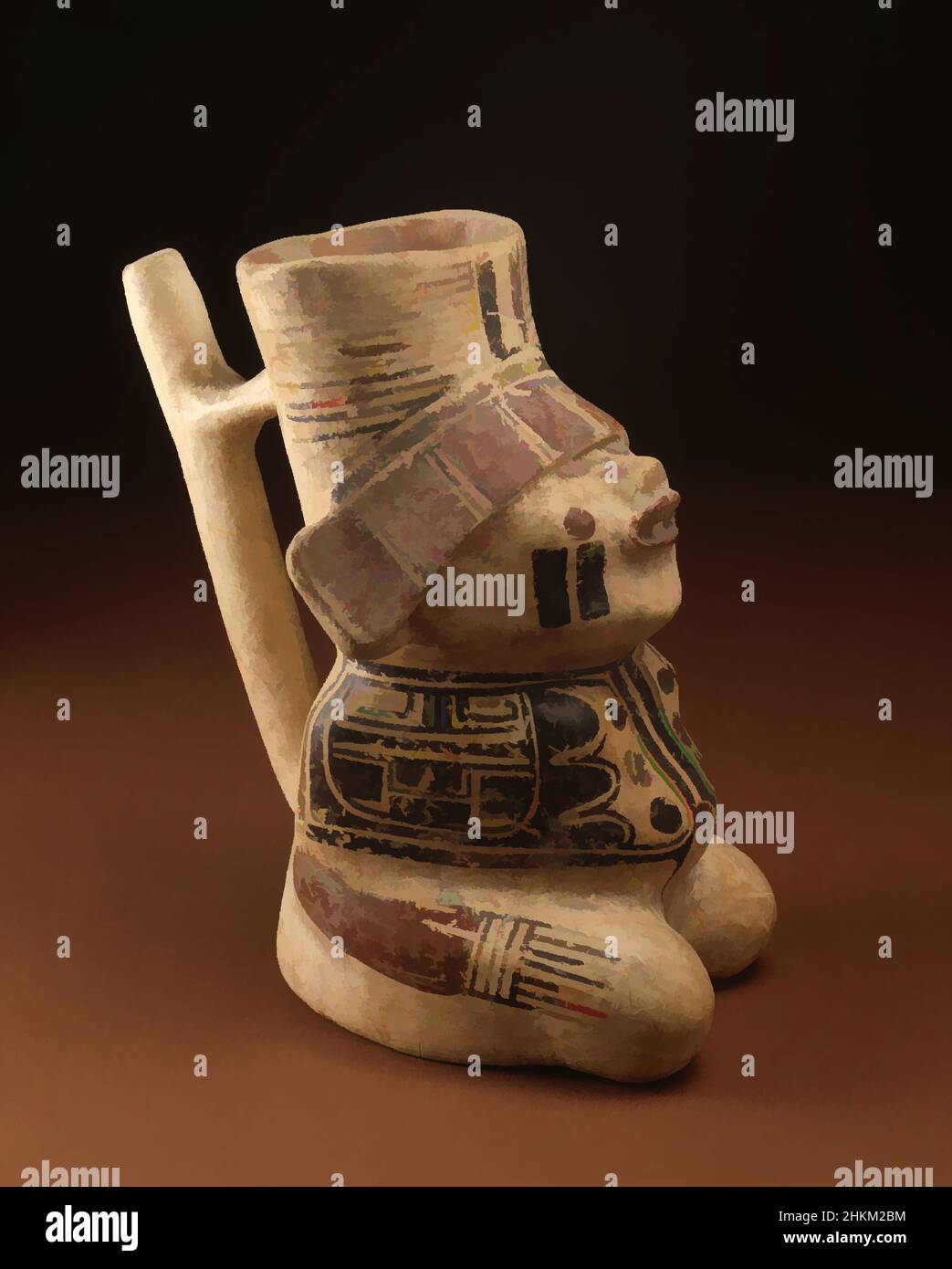 Art inspired by Kneeling Figure Effigy Vessel, Huastec, Late ...