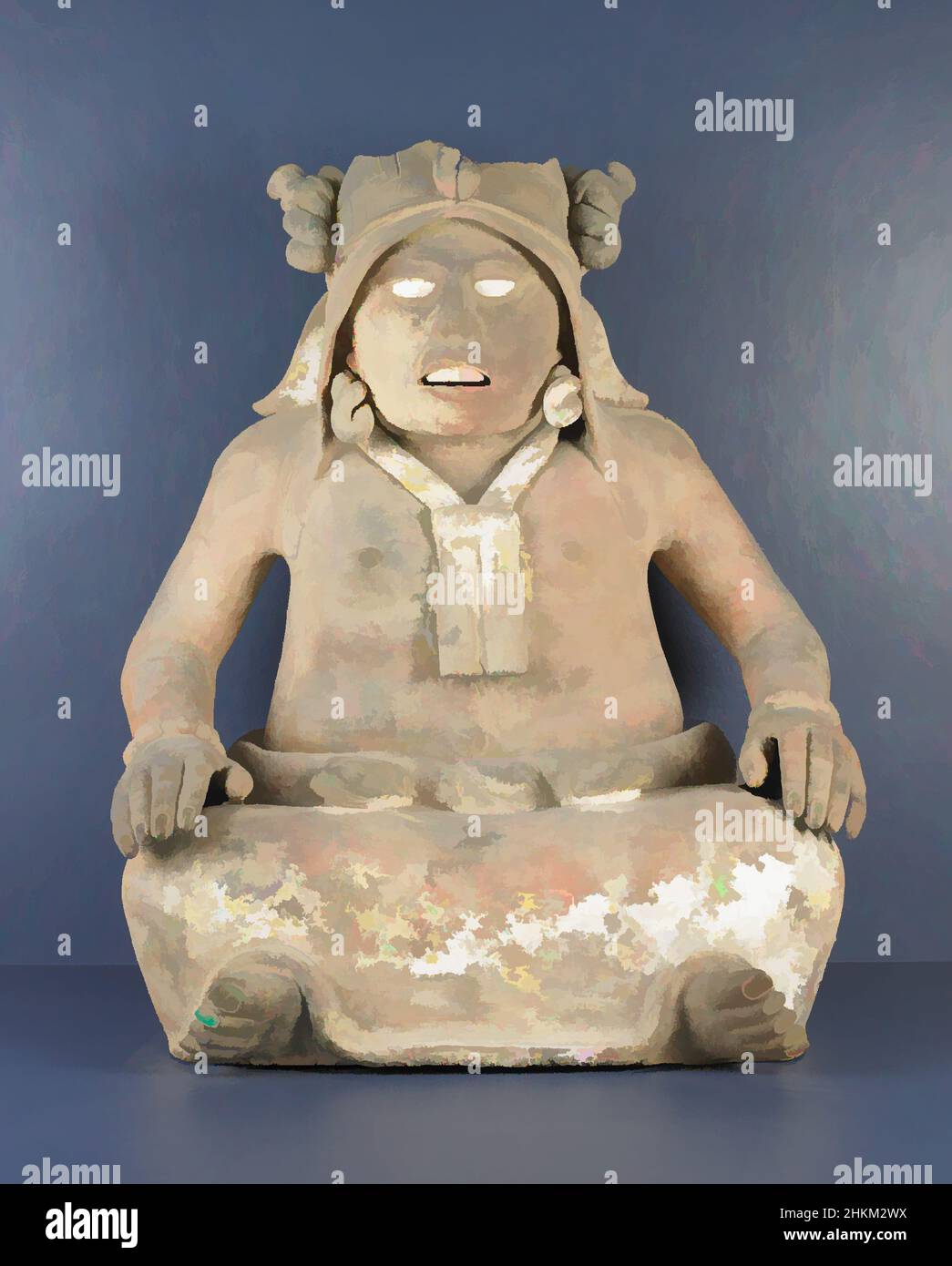 Art inspired by Seated Figure, Remojadas, Late Classic period, 600-909 ...