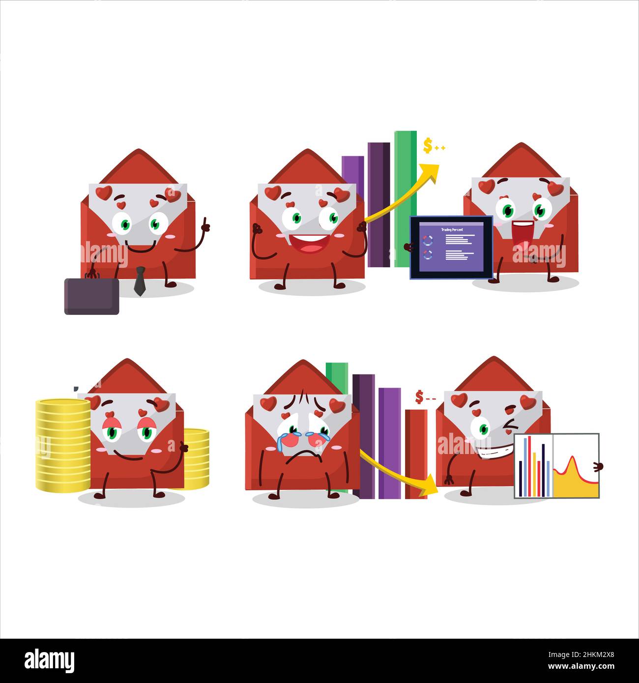 Document red heart investment Stock Vector Images - Alamy