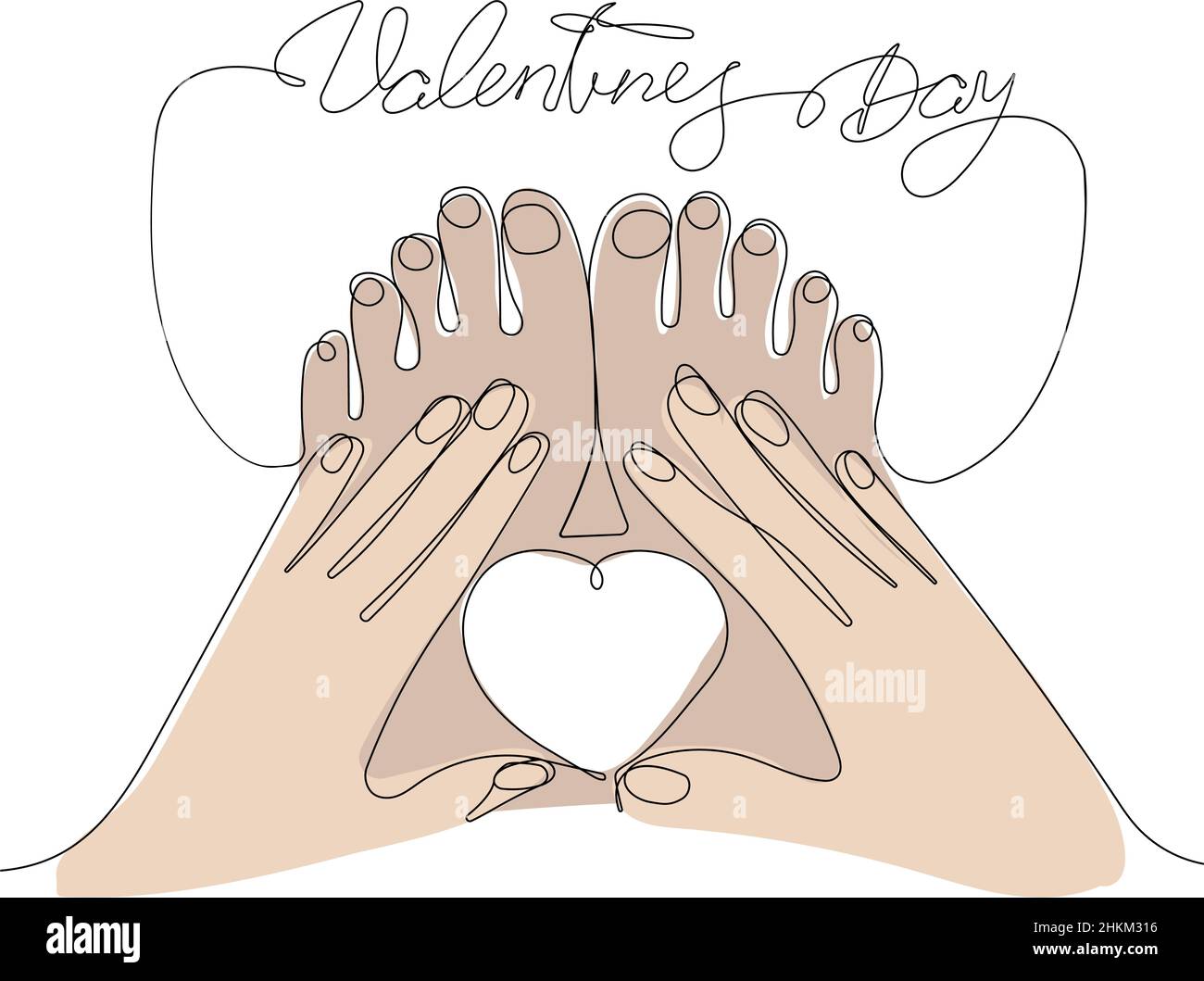 outline of legs and hans with gift Stock Vector Image & Art - Alamy
