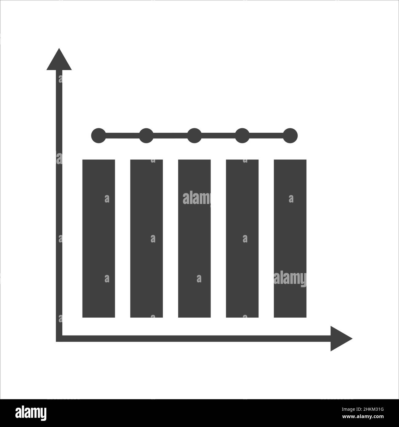 analytics icon on white background. statistics icon. Vector Stock ...