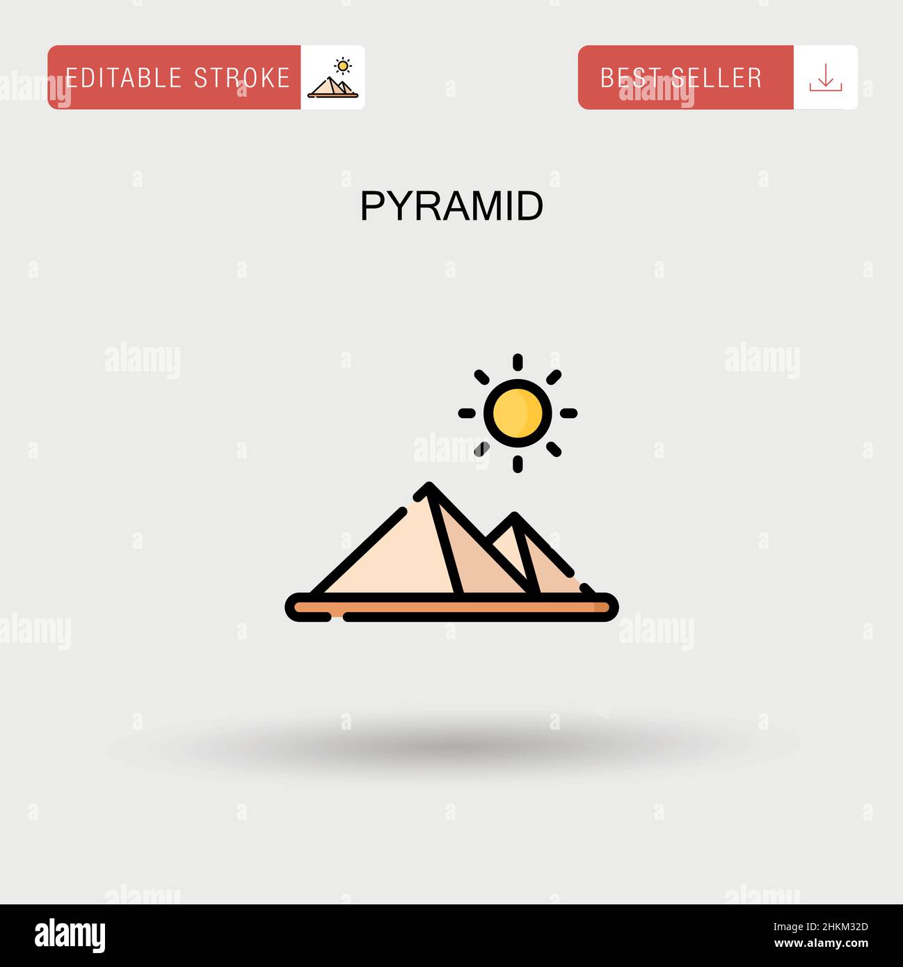 Pyramid of egypt Stock Vector Images - Alamy