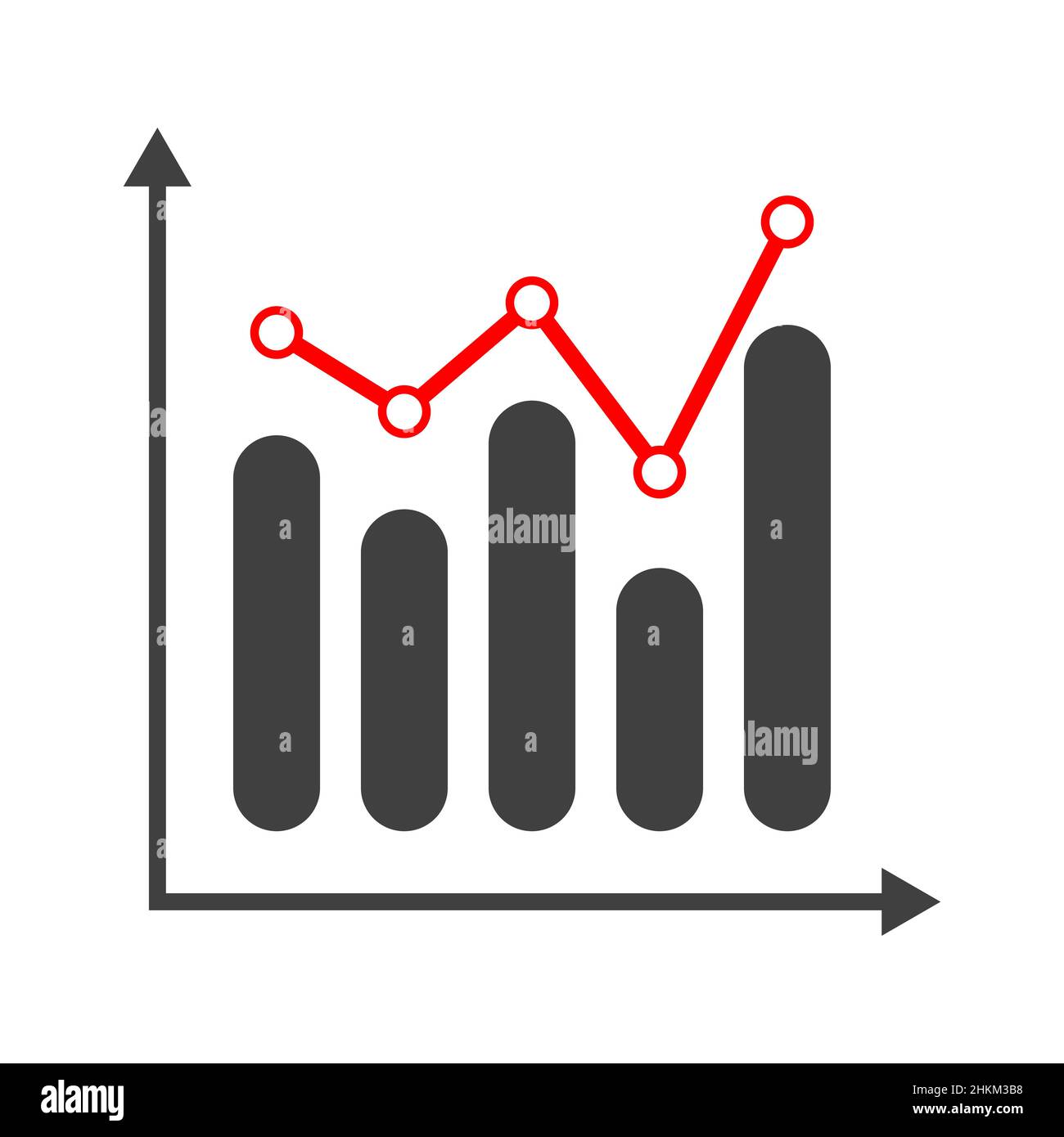 analytics icon on white background. statistics icon. Vector Stock ...