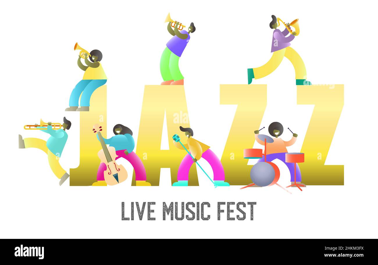 Live music fest vector poster banner template Stock Vector Image & Art ...