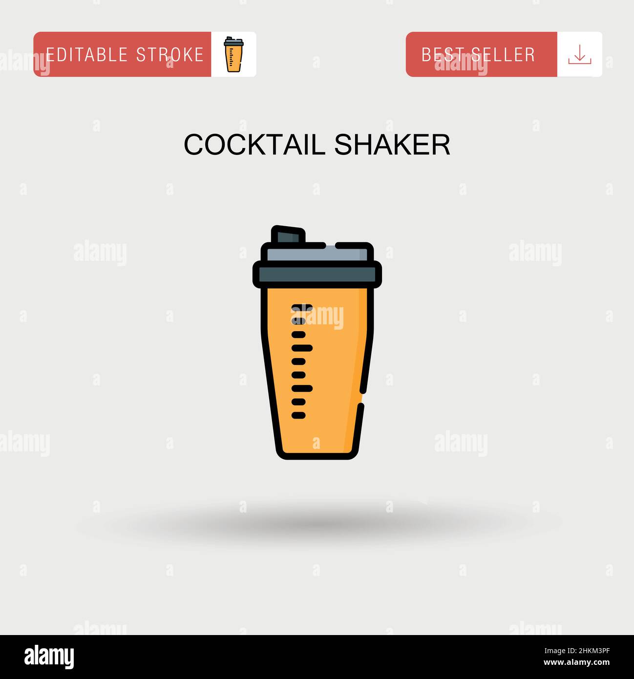 Cocktail shaker Simple vector icon Stock Vector Image & Art - Alamy