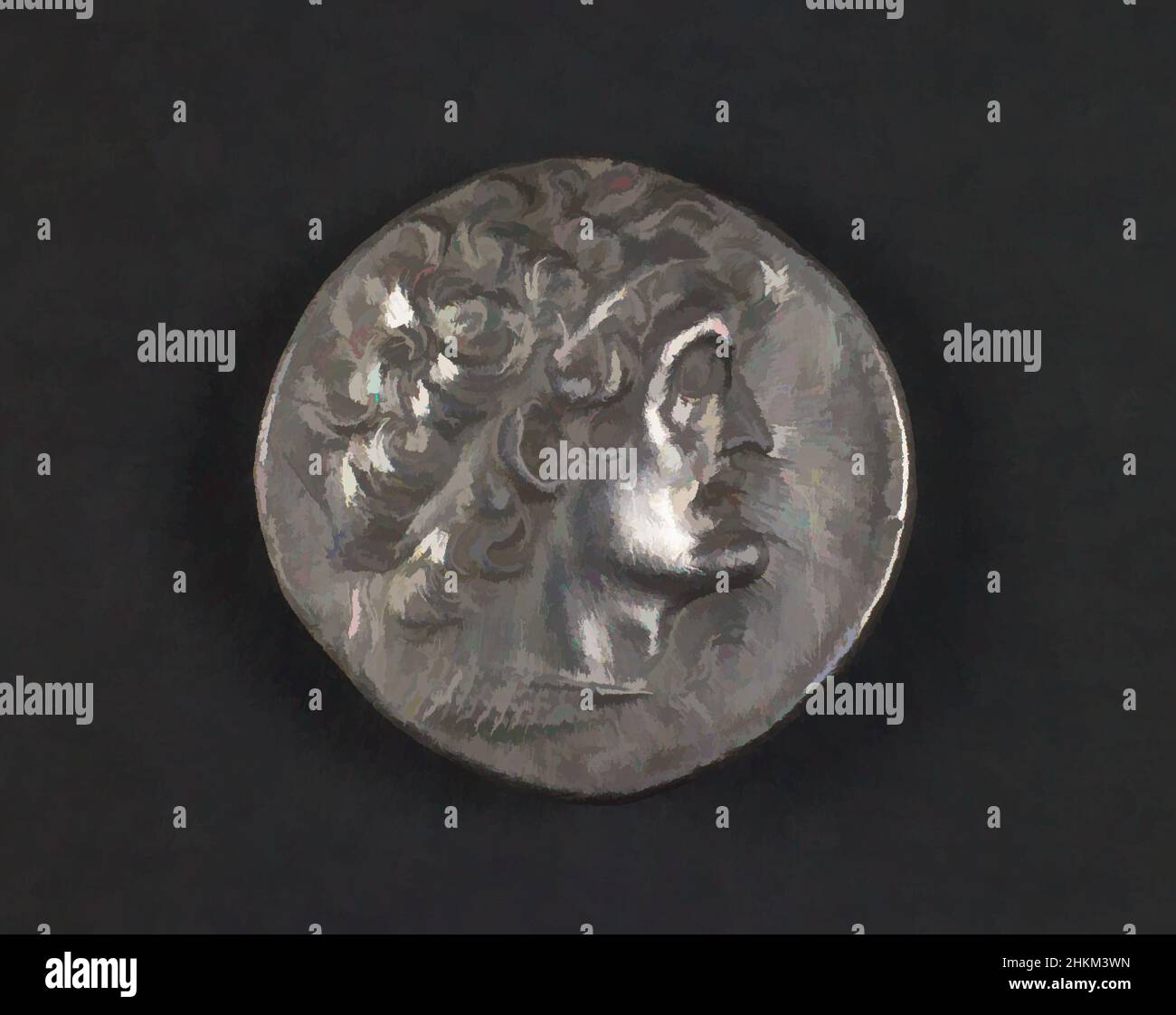 Art inspired by Tetradrachm with Head of Ptolemy I, with Ptolemy VIII ...