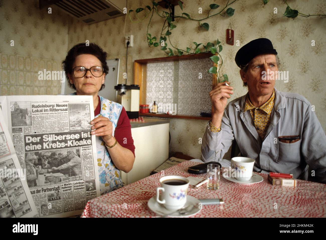 Allemagne de l'est pollution a Bitterfeld Mai 1990 article journal ...