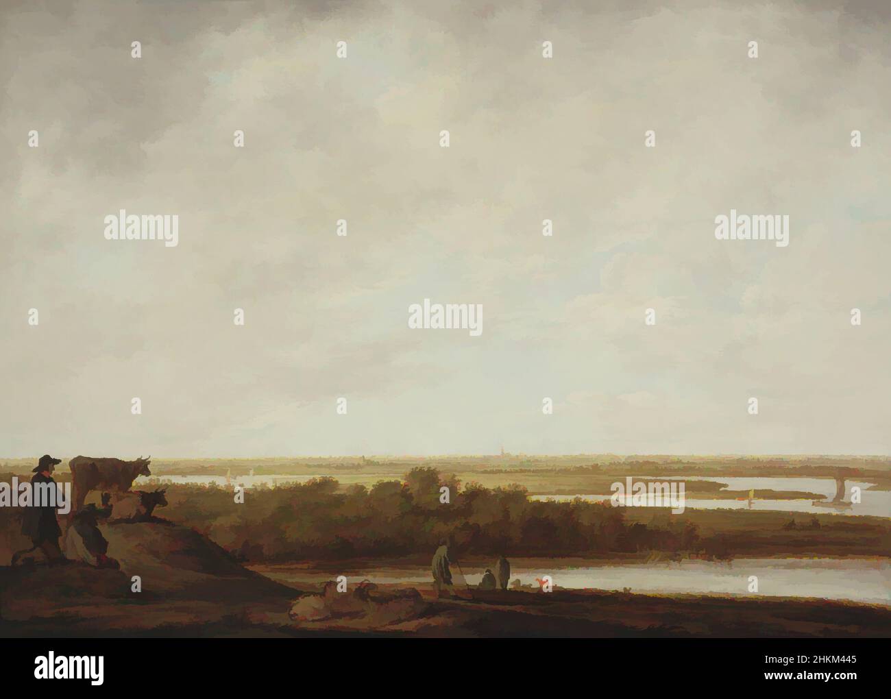 Art inspired by Panoramic Landscape with Shepherds, Aelbert Cuyp, Dutch ...