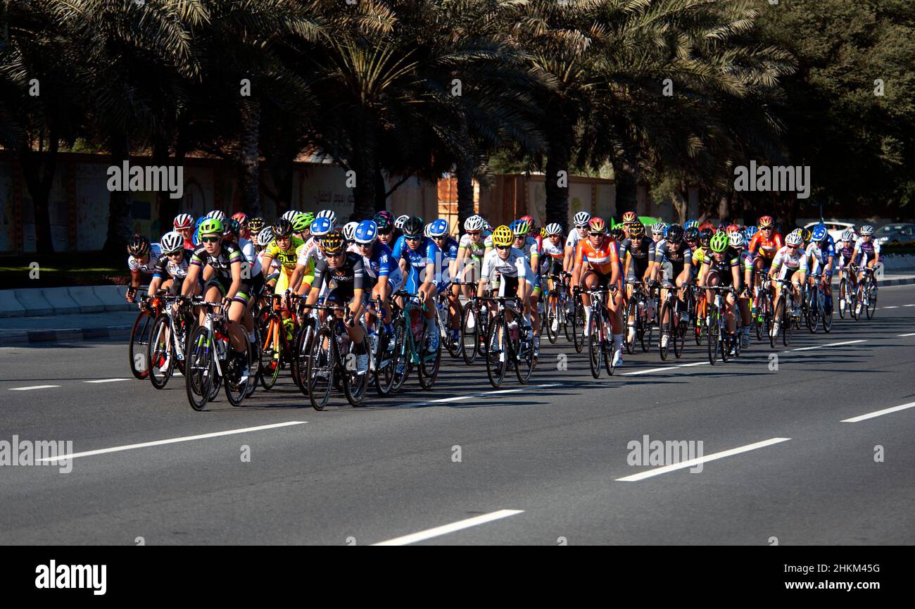 Cycling Championship at Doha corniche Doha - QATAR Stock Photo - Alamy